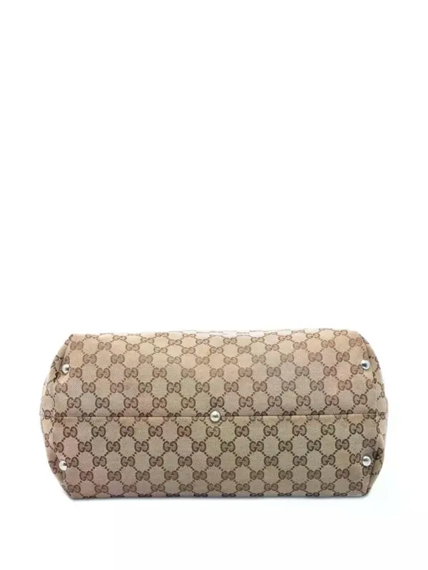 Gucci Medium Gg Canvas Icon Bit Tote Bag