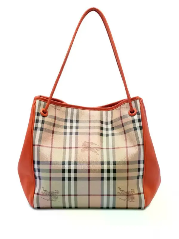 Burberry Haymarket Check Coated Canvas Canterbury Tote Bag - Neutrals