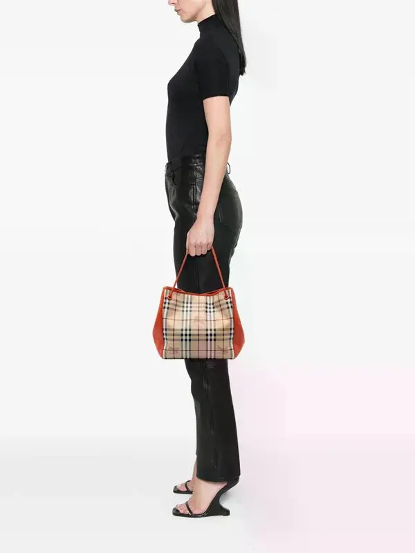 Burberry Haymarket Check Coated Canvas Canterbury Tote Bag