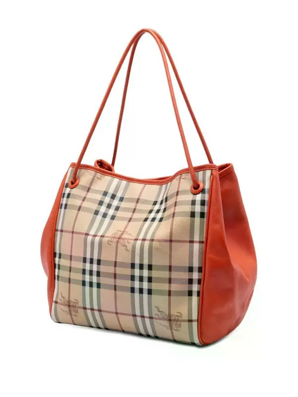 Burberry Haymarket Check Coated Canvas Canterbury Tote Bag