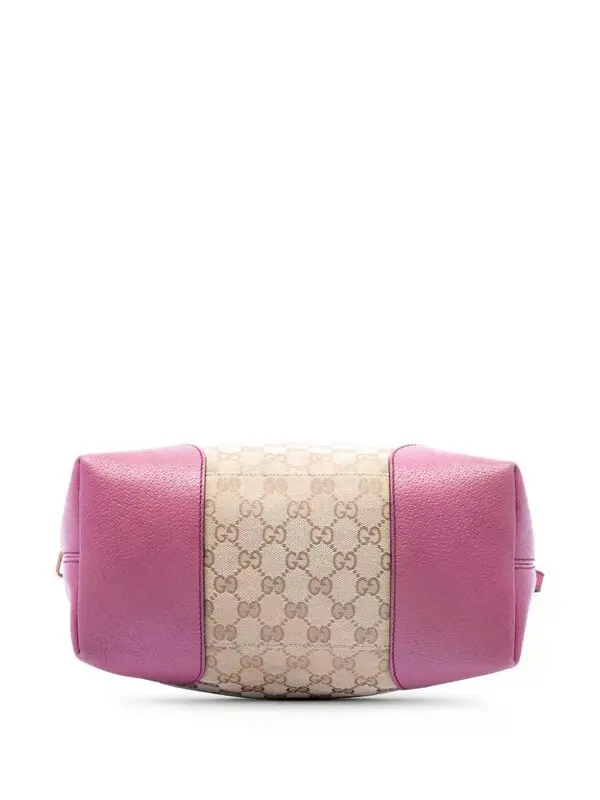 Gucci Gg Canvas Bree Fold Over Tote Satchel