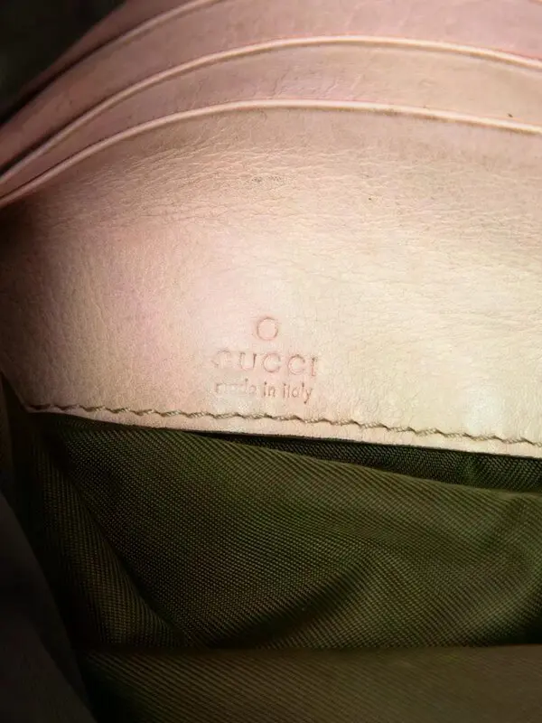 Gucci Gg Canvas Abbey D-ring Wristlet Pouch