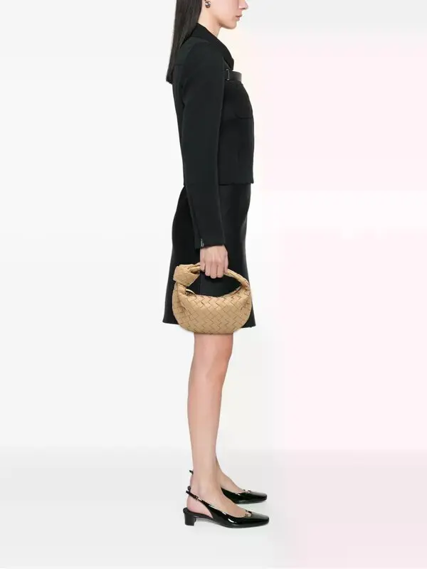 Bottega Veneta Mini Nappa Intrecciato Jodie Hobo Bag - Neutrals