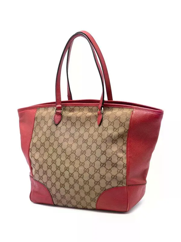 Gucci Gg Canvas Bree Zippered Tote Bag