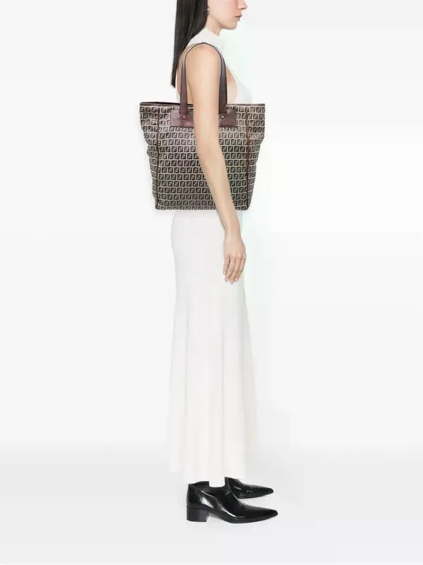 Fendi Zucchino Canvas Tote Bag