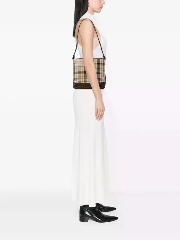 Burberry House Check Canvas Shoulder Bag