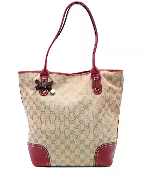 Gucci Gg Canvas Princy Tote Bag - Neutrals