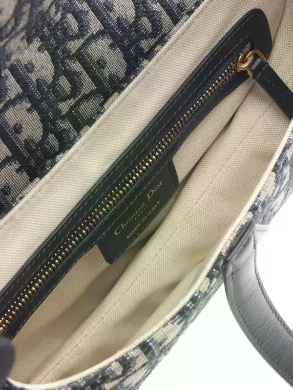 Dior Oblique Canvas Saddle Bag