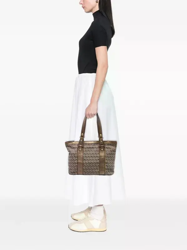 Fendi Zucchino Canvas Tote Bag