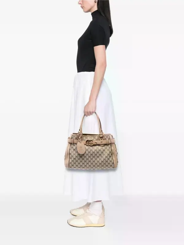 Gucci Gg Canvas Running Tote Bag - Neutrals