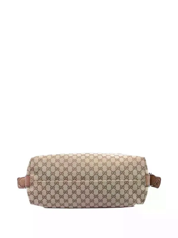 Gucci Medium Gg Canvas Bamboo Bar Tote Bag