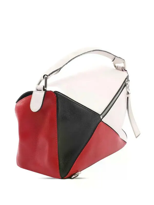 Loewe Medium Tricolor Calfskin Puzzle Satchel