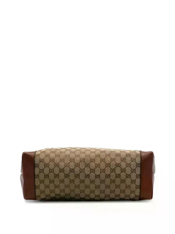 Gucci Gg Canvas Web Tote Bag