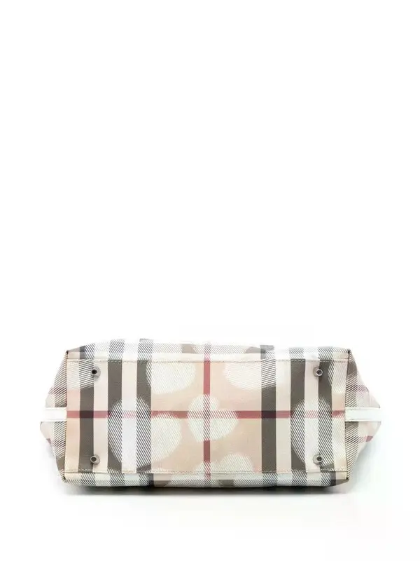 Burberry House Check Coated Canvas Hearts Tote Bag