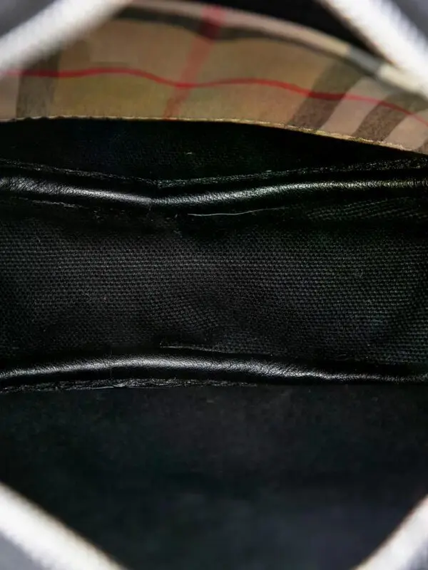 Burberry Cartoon House Check Round Crossbody Bag