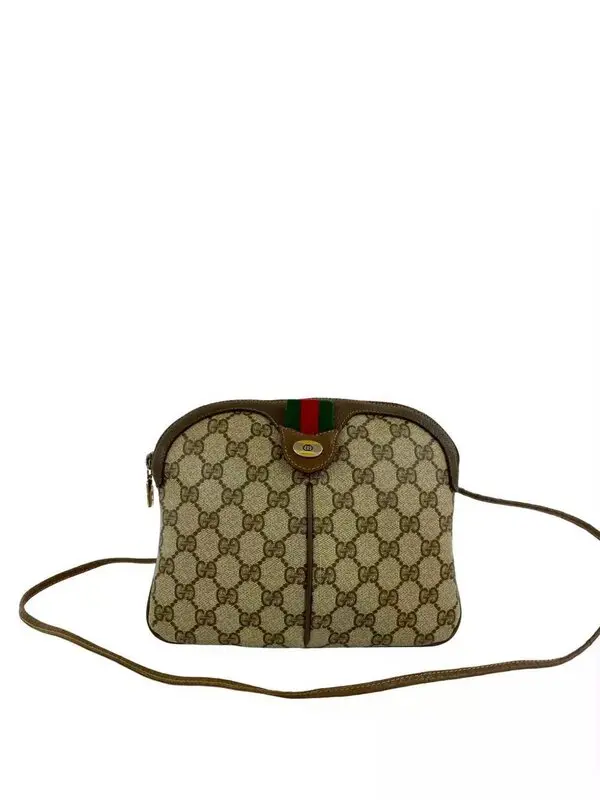 Gucci Gg Supreme Web Crossbody Bag - Neutrals