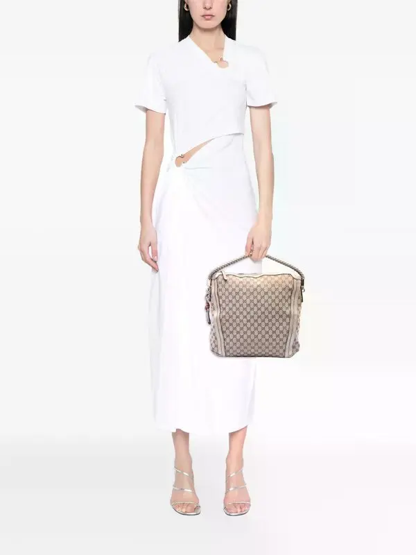 Gucci Large Gg Canvas Bella Tote Bag - Neutrals