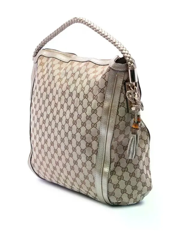 Gucci Large Gg Canvas Bella Tote Bag - Neutrals
