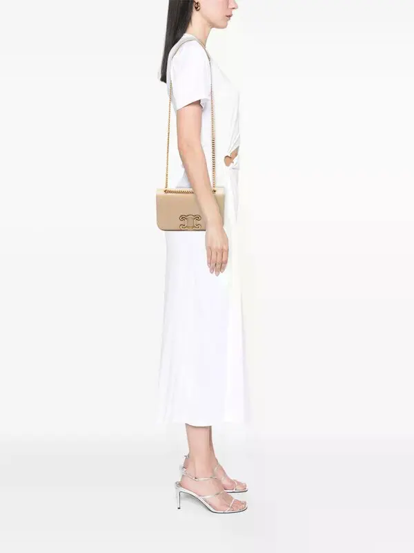 Celine Medium Calfskin Triomphe Frame Crossbody Bag
