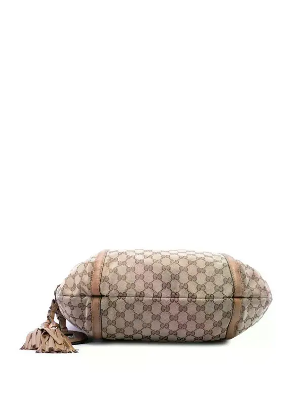 Gucci Gg Canvas Techno Horsebit Hobo Bag