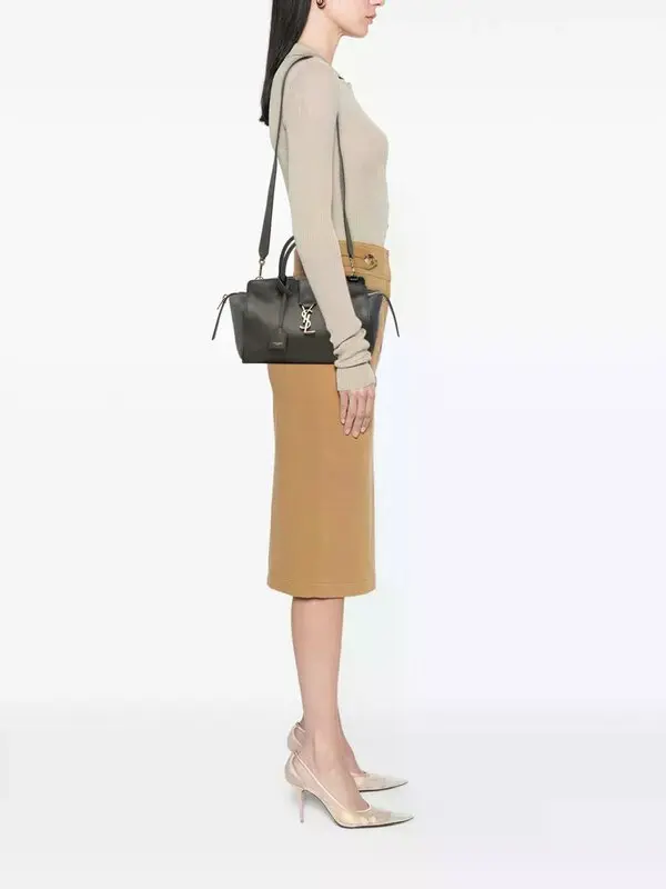 Saint Laurent Baby Leather Monogram Downtown Cabas Satchel