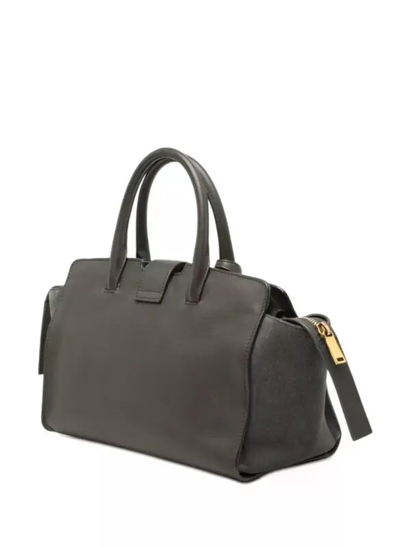 Saint Laurent Baby Leather Monogram Downtown Cabas Satchel