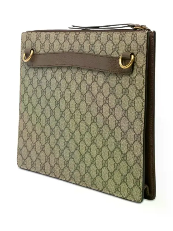 Gucci Gg Supreme Web Messenger Bag