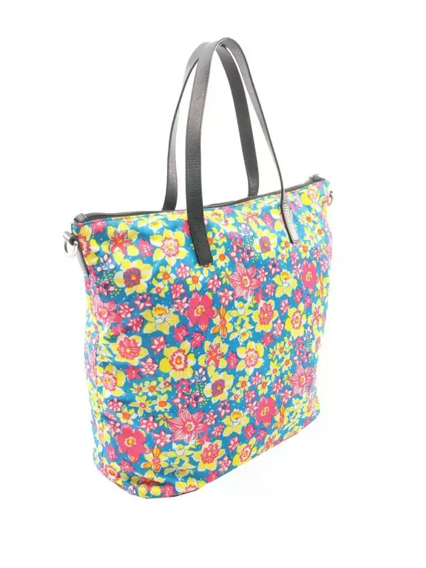Prada Tessuto Stampato Floral Tote Satchel