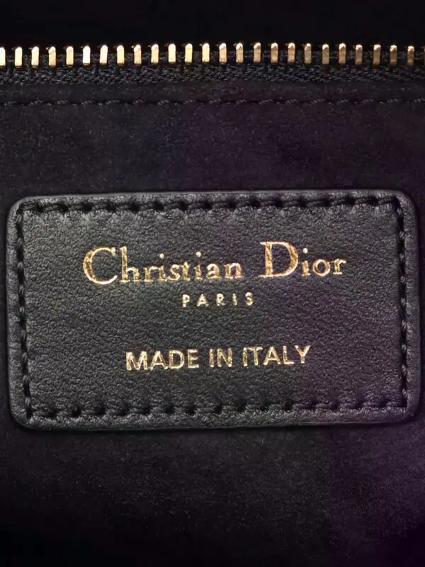Dior Lambskin Cannage Lady Satchel - Black