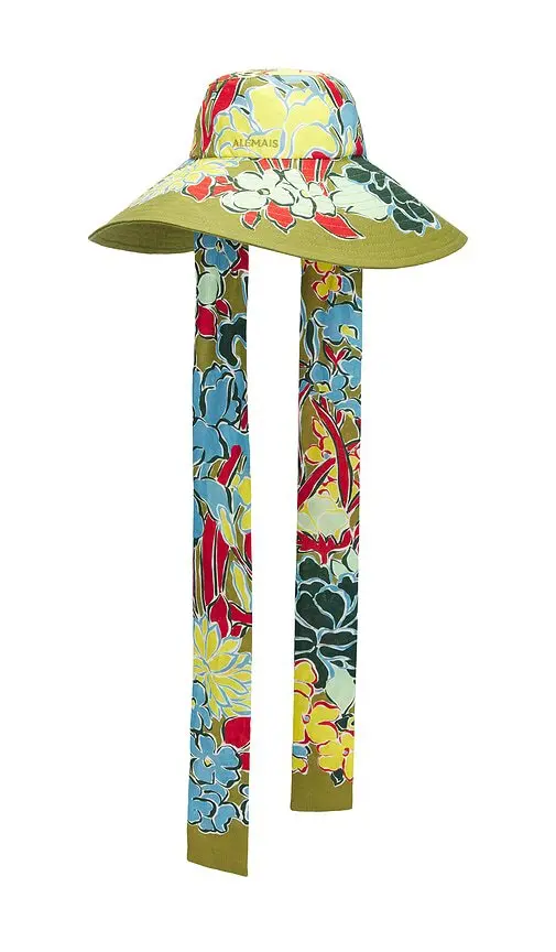 ALEMAIS Wide Brim Tie Sunhat - Multi