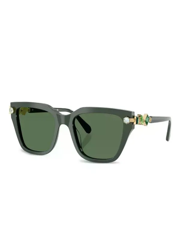 SWAROVSKI Embellished Square Sunglasses