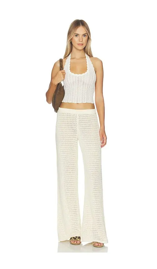 Tularosa Ellana Pointelle Halter Top