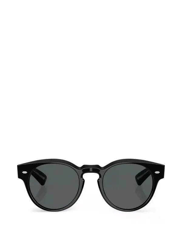 Oliver Spencer Round Frame Sunglasses - Black