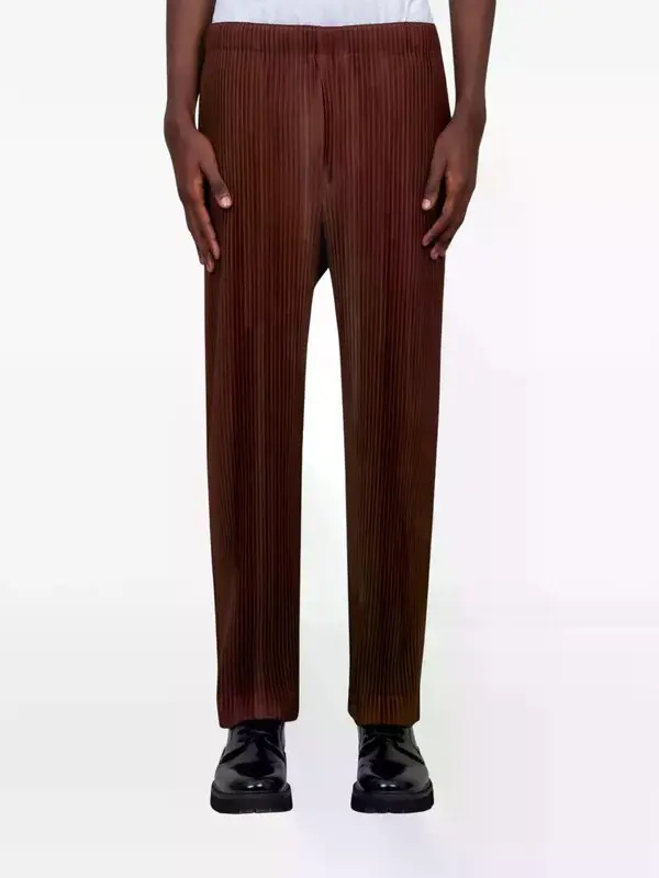Issey Miyake Pleated Trousers - Brown