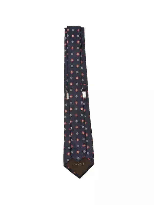 Canali Geometric Pattern Tie