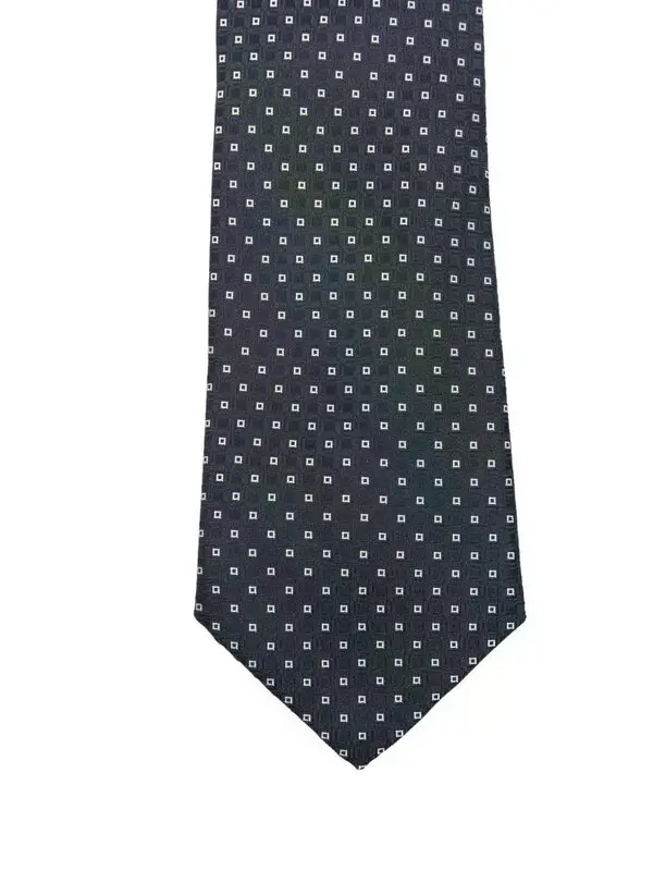 Canali Geometric Pattern Silk Tie