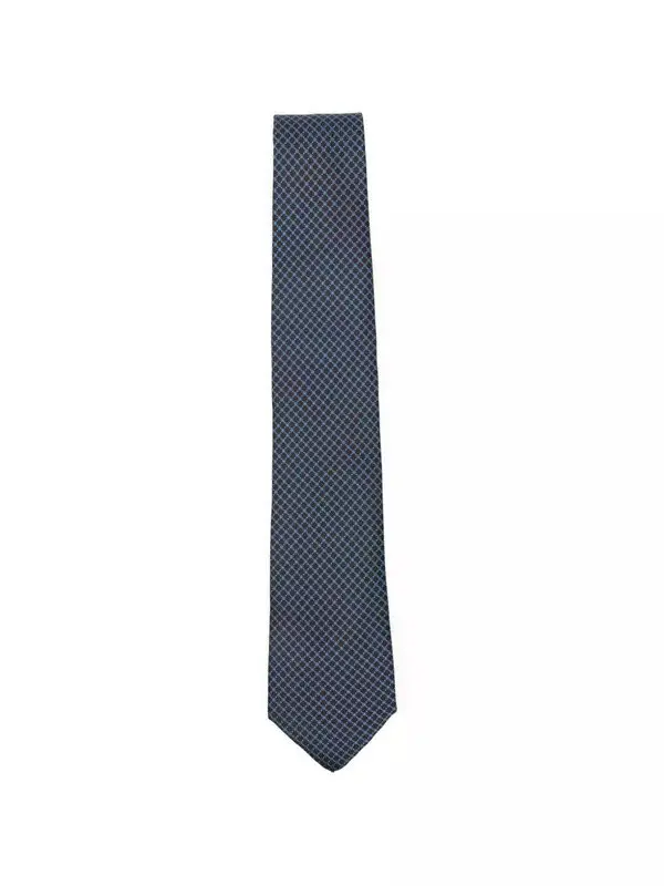 Canali Geometric Pattern Jacquard Neck Tie