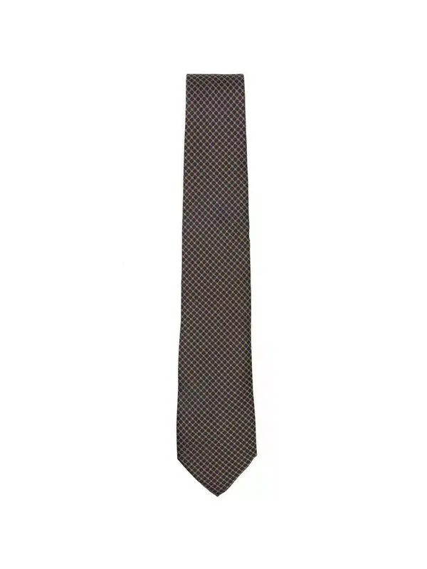 Canali Geometric Floral Jacquard Tie