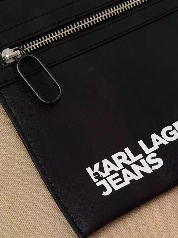 Karl Lagerfeld Logo Print Tote Bag