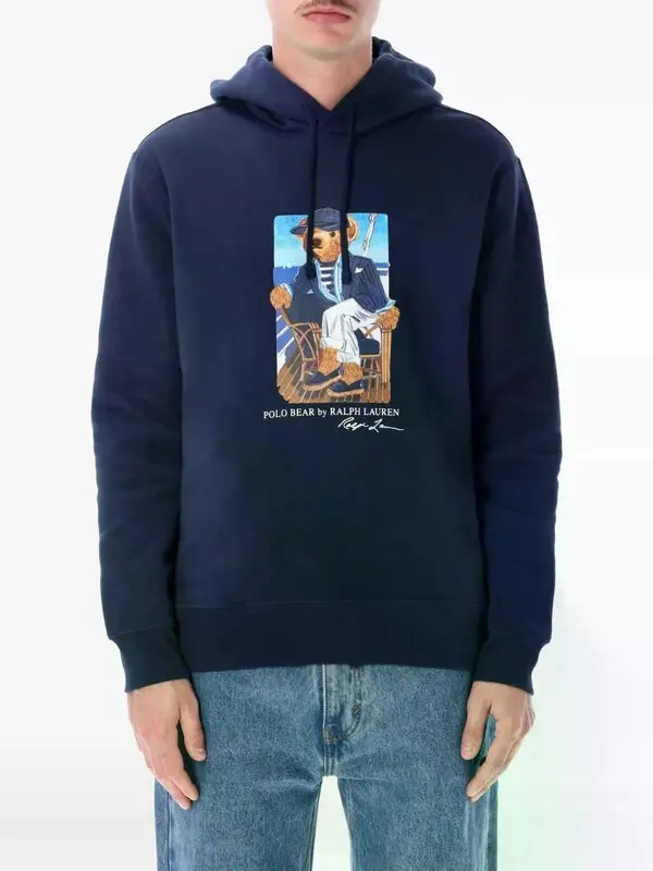 Polo Ralph Lauren Polo Bear Graphic Hoodie - Blue