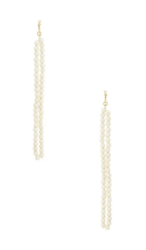 GALLEY LOS ANGELES Payton Pearl Drop Earrings - Ivory