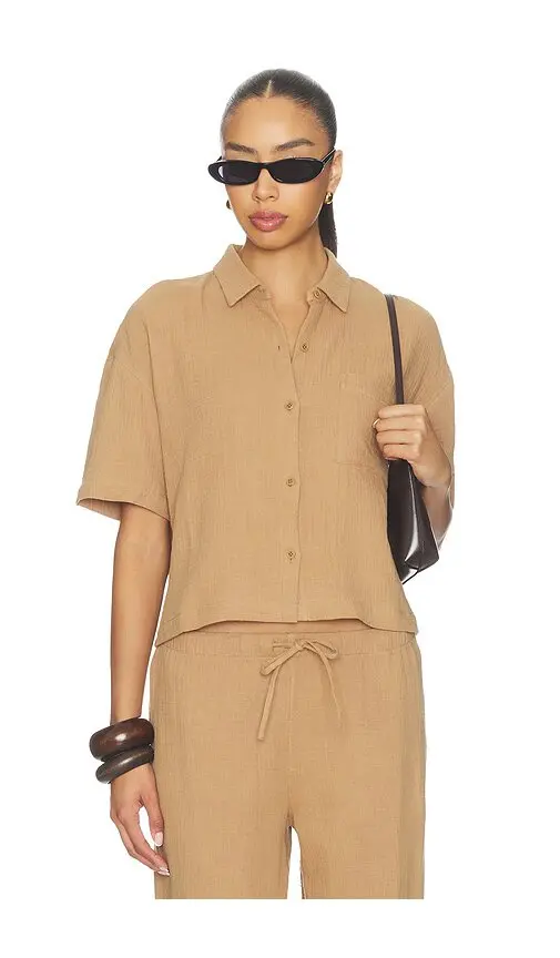 Barefoot Dreams Gauze Button Up Shirt