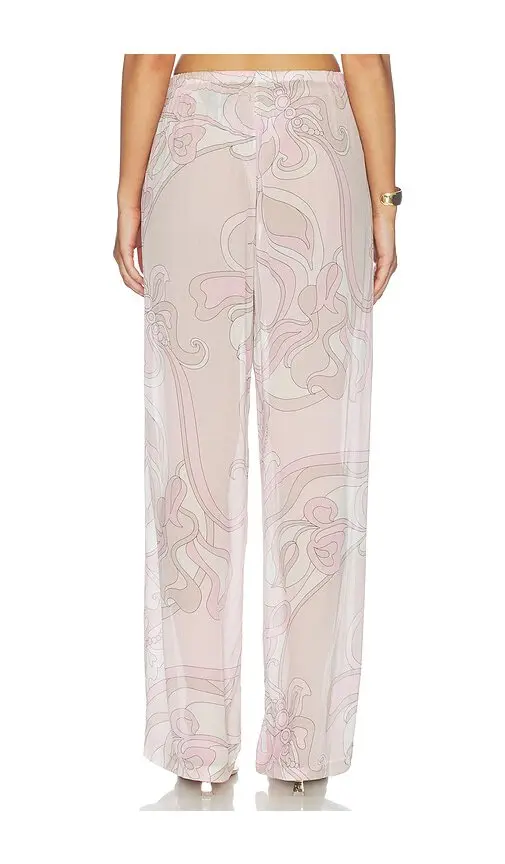 CIN CIN Oasis Printed Viscose Wide-leg Pants