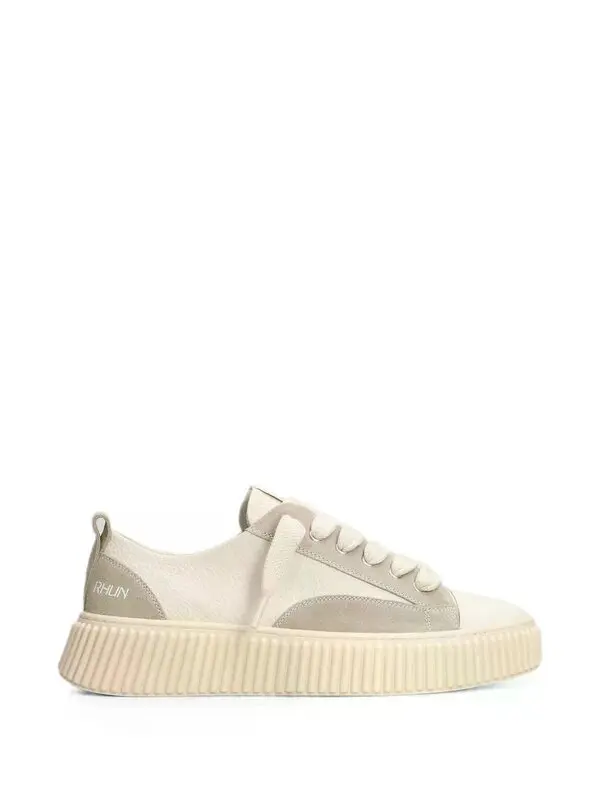 RHUN Panelled Fluted-sole Sneakers - Neutrals