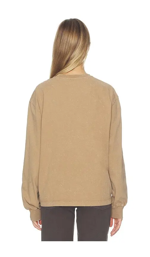 GANNI Future Essentials Washed Effect Long Sleeve Pullover