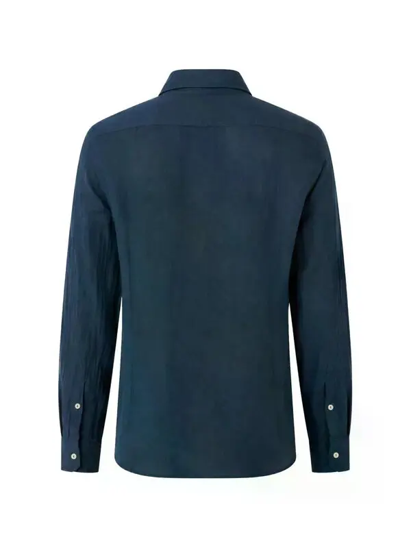 MC2 SAINT BARTH Pamplona Linen Shirt - Blue