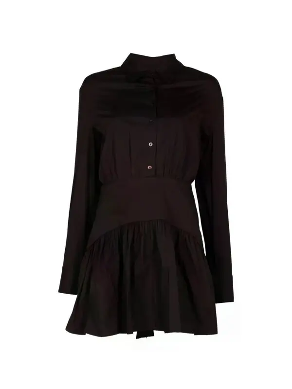 Staud Rococo Mini Dress - Brown