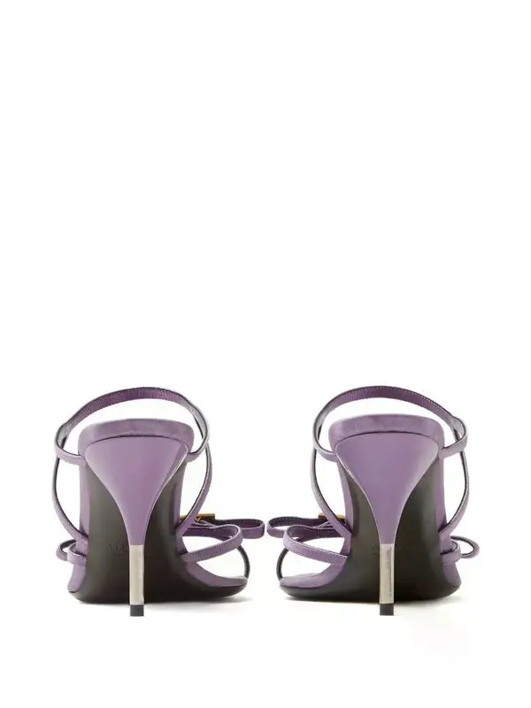 Versace Nyx Satin Mules 80mm