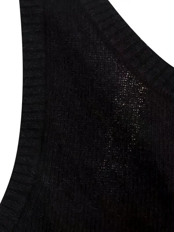 Co Coribbed Knit Silk-blend Sleeveless Top