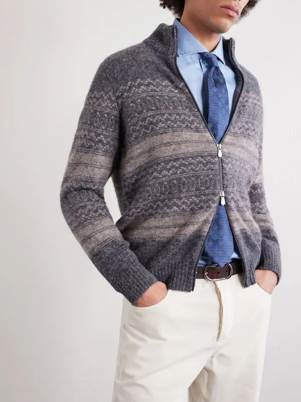 Brunello Cucinelli Silk Jacquard Neck Tie